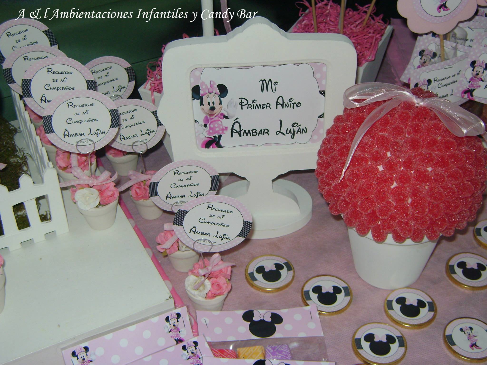 Minnie Mouse Candy Bar Signs