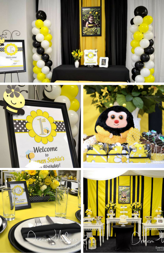 Bee Party Inspirations - Birthday Party Ideas for Kids